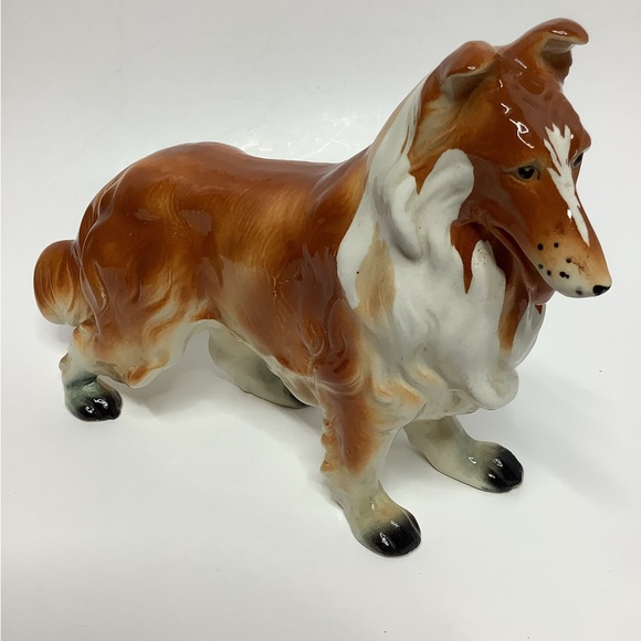 Accents | Vintage Collie Porcelain Figurine Japan Decor 9 Dog Figure ...